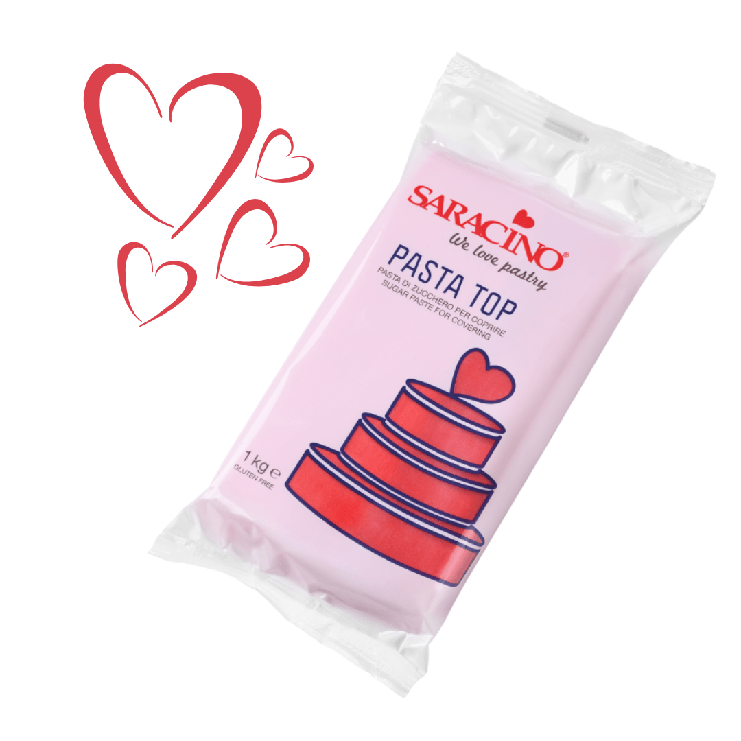 Pâte à sucre rouge Saracino Pasta TOP – 1kg